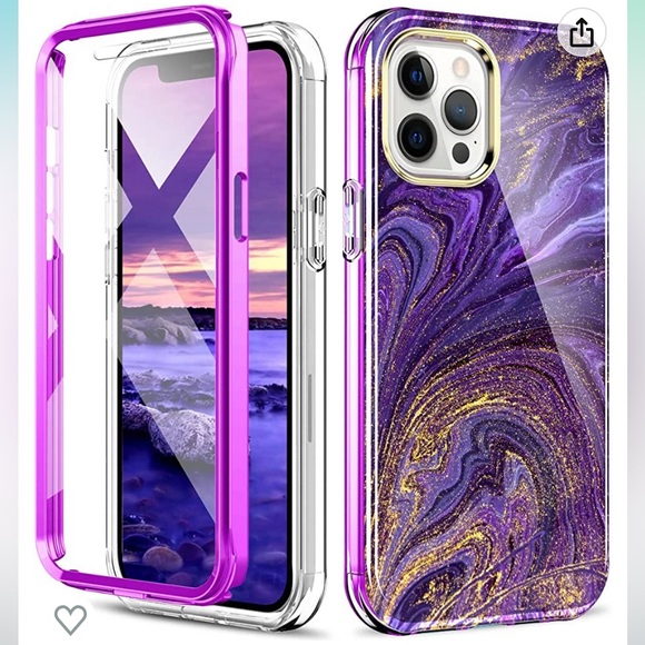 Cell Phones & Accessories | Hocase Purple Phone Case With Front ...